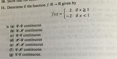 Solved Determine If The Function F R Rightarrow R Given By