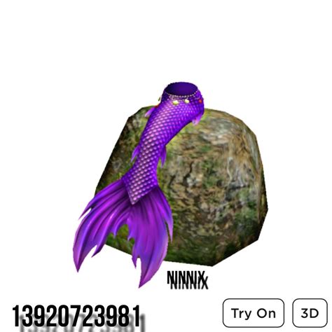 Mermaid Tail On A Rock Skirt Purple Roblox Roblox Codes Coding