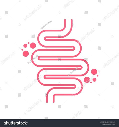 Colitis Gut Constipation Icon Abdominal Bloating Stock Vector Royalty Free 2247805029