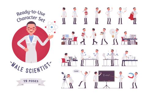 Scientist Lab Coat Cartoons Illustrations Royalty Free Vector Graphics
