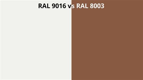 Ral 9016 Vs 8003 Ral Colour Chart Uk