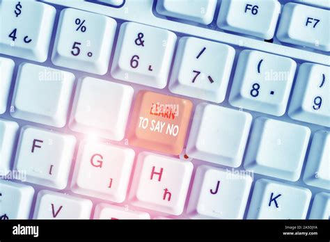 Writing Note Showing Learn To Say No Business Concept For Decline Or Refuse Few Things Before