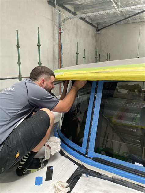 Cure Marine Catamaran Marine Window Services New Build Window