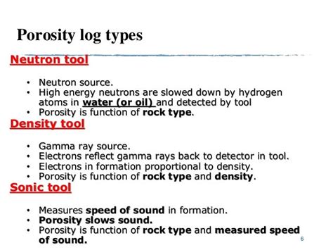 Neutron Density And Sonic Logs