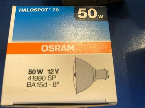 OSRAM RADIUM HALOSPOT 70 B15d 12V 20W 50W HALOGEN SPOT FLOOD 41990