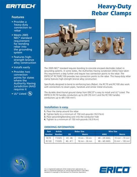 Erico Rebar Clamps Pdf