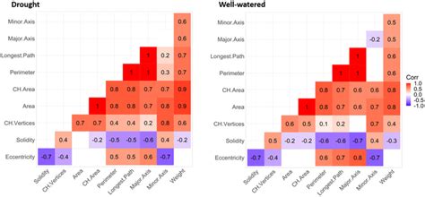 Pearsons Correlation Analysis Among The Ten Measured Traits For The