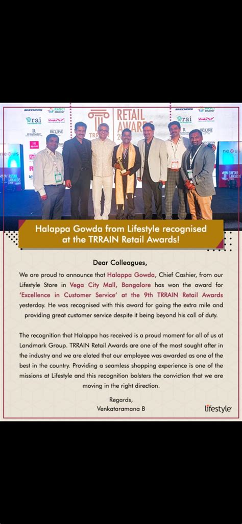 Vasanth Kumar On Linkedin Two More Recognitions For Landmark India Hr