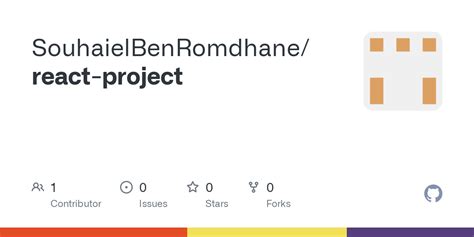 GitHub SouhaielBenRomdhane React Project