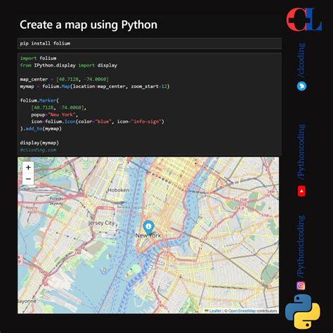 Python Coding Create A Map Using Python Instagram