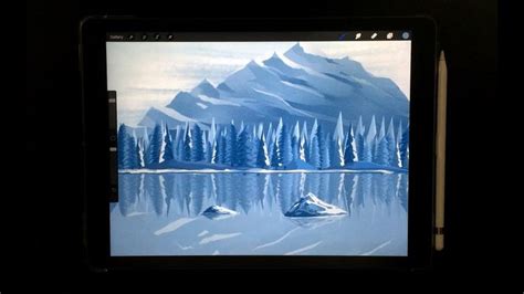 Procreate ️ How To Draw Lake With Procreate Ipad绘画 Ipad Fotos 아이패드그림