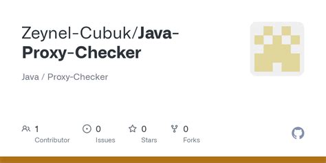 GitHub Zeynel Cubuk Java Proxy Checker Java Proxy Checker