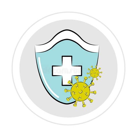 Virus Shield Icon Stock Vector Illustration Of Guard 183584684