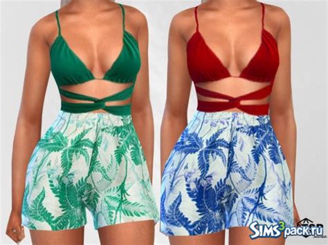 Скачать топ Beach Style Casual от Saliwa для Симс 4