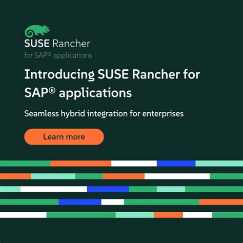 Suse Rancher For Sap Applications Jens Adam