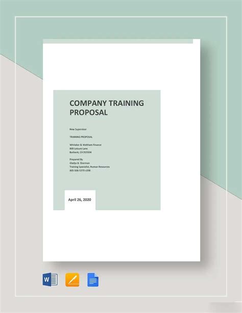Editable Company Proposal Templates In Word To Download