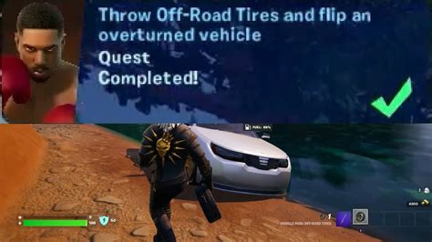 Throw Off Road Tires And Flip An Overturned Vehicle Fortnite YouTube
