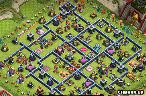 Town Hall 14 Th14 Wartrophy Base 150 With Link 3 2021 War