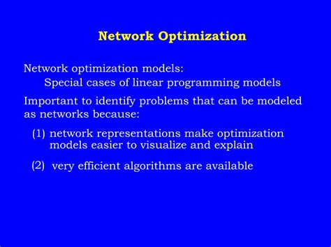 Ppt Network Optimization Powerpoint Presentation Free Download Id