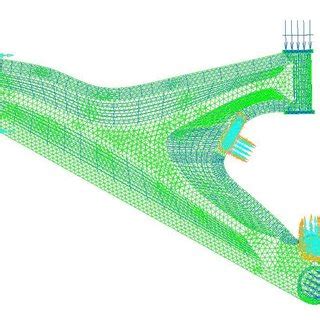The Finite Element Of The Frame Using Shell Elements Together With The Download Scientific