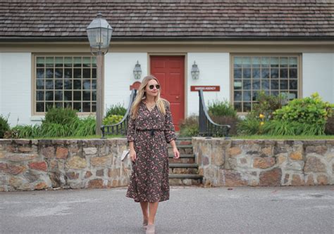 FALL FLORAL MIDI DRESS WITH OLD NAVY The Steele Maiden