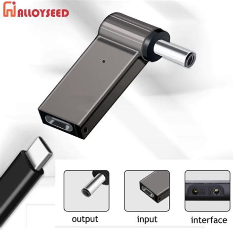 Pd 100w Laptop Power Charger Adapter Usb Type C Female To Dc Male Jack