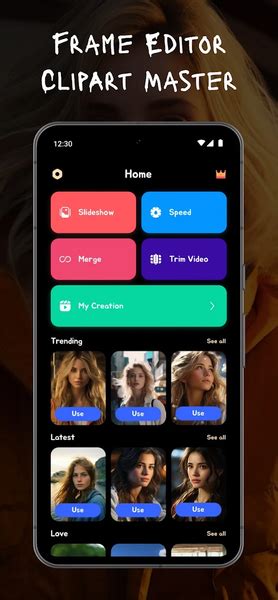 دانلود برنامه Frameeditor Clipart Master اندروید بازار