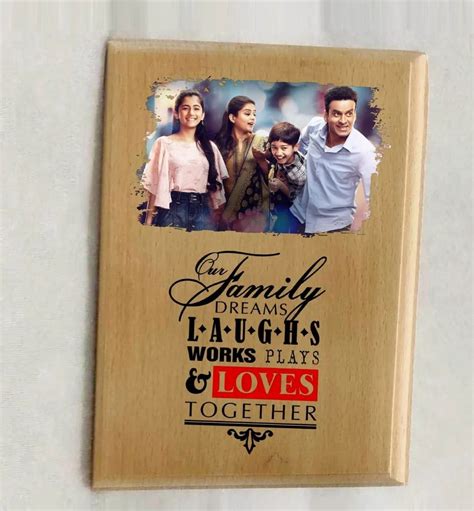 Brown Wooden Personalized Engraved Photo Frame Size 3x2 Feet At Rs