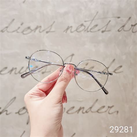 Kính Gọng Kim Loại Lilyeyewear Mắt Tròn Nobita Giả Cận Phụ Kiện Thời