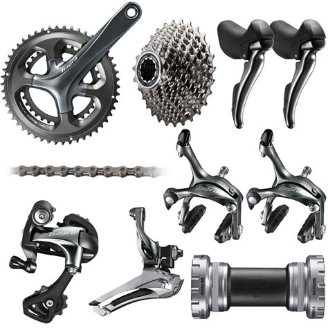 Shimano Tiagra 4700 Groupset (10 Speed) - 172.5mm 52-36 12-28 Black ...