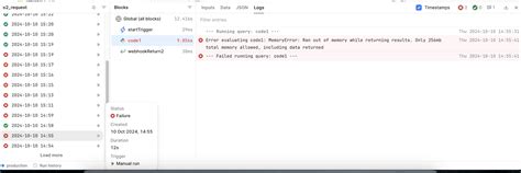 Workflow Run Out Of Memory At 256mb Instead Of 1gb 💬 Workflows