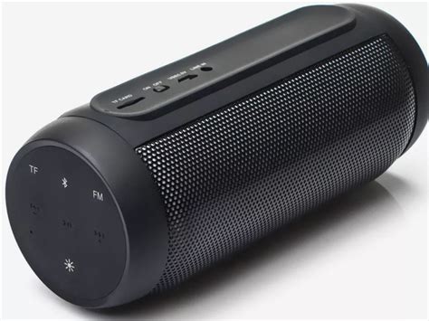 Беспроводная музыкальная колонка Bluetooth Aux Fm радио с подсветкой 16 Вт Черная 62