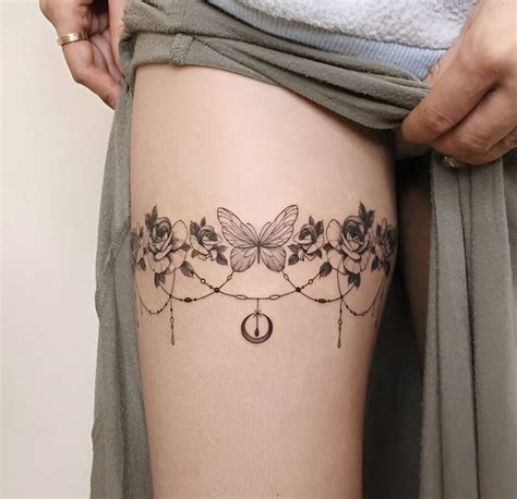 Thigh Belt Tattoos