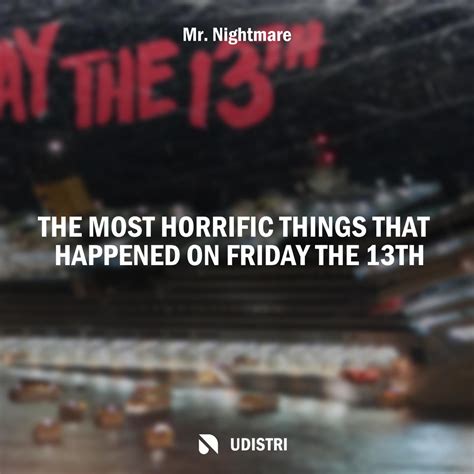 ‎the Most Horrific Things That Happened On Friday The 13th Album By