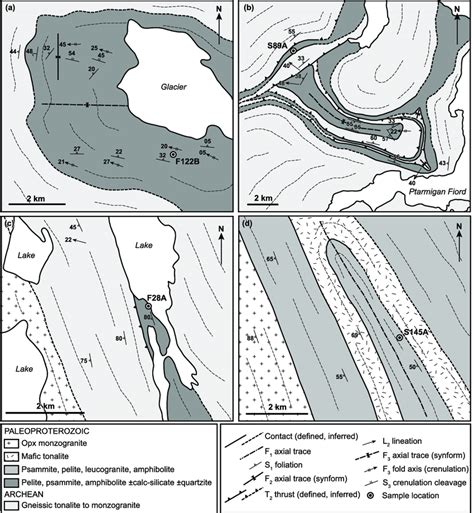 Detailed Geological Maps Of The Sample Locations In This Study As Download Scientific Diagram