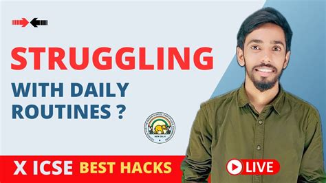 How To Plan Your Daily Routine Class 10 Icse Youtube
