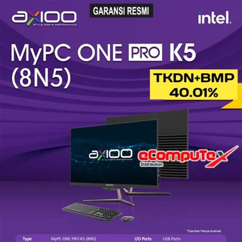 Pc Aio Axioo Mypc One Pro K5 8n5 Tkdn I5 512gb Ssd 8gb Garansi Resmi Lazada Indonesia