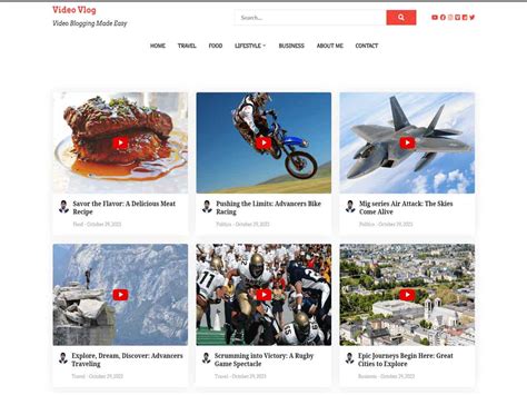Video Vlog Wp Theme Space