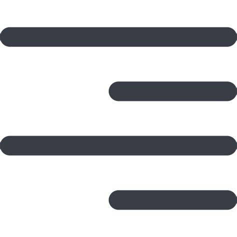 Icono De Alinear A La Derecha Generic Basic Outline