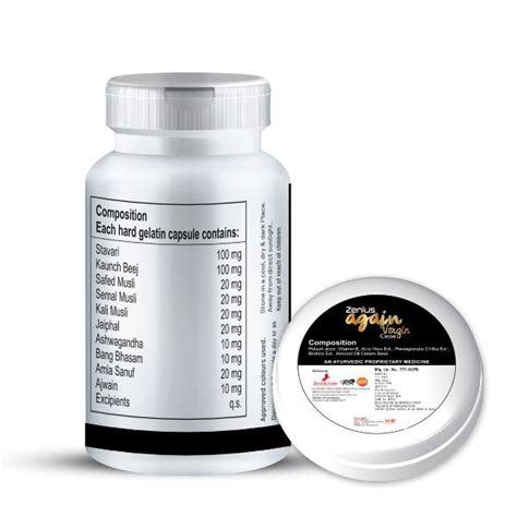 Buy Zenius Again Vergin Capsule 60s Again Vergin Cream 50 Gm 1s Online At Discounted Price