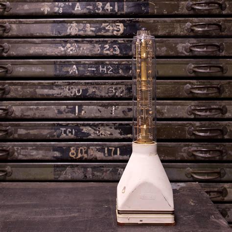 Early Tektronix Crt Orange Grid Tube Brass Vase Sculpture Tech Relic Vintage For Sale At 1stdibs