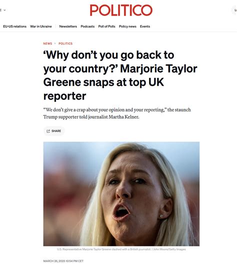 White Marjorie Taylor Greene Turned What Should Have Been A Mild