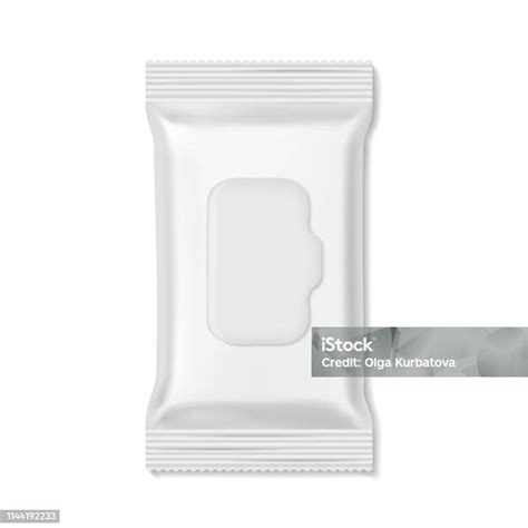 흐름 팩 젖은 물티슈 팩 위생 약 약국 아름다움 빈 이랑 간식 비스킷 사탕 현실적인 랩 템플릿 벡터 절연 실물 모형에 대한 스톡 벡터 아트 및 기타 이미지 Istock
