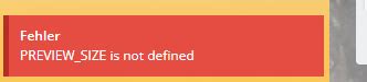 PREVIEW SIZE Is Not Defined Bug Vikunja Community