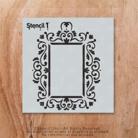 Rococo Frame 3 Stencil Reusable Craft And Diy Stencils S101214s