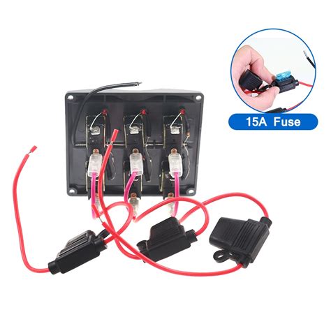 6 Gang 12v 24v Toggle Switch Panel Buy 6 Gang Toggle Switch Panel