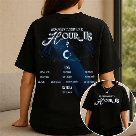 Oneus World Tour Hour Us 2025 T Shirt Album Shirt Oneus Members Xion