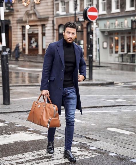 Rowan Row Mens Business Casual Outfits Long Coat Men Trench Coat Men
