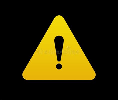 Exclamation Point In Yellow Triangle Stock Vector Illustration Of