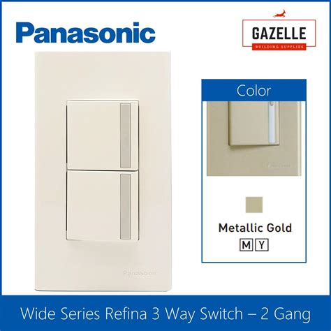 Panasonic Refina Wide Series 3 Way Switch 3 Gang 2 Device 7 Colors Available Lazada Ph